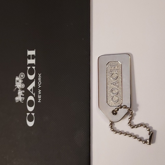Coach | Bags | Coach Silver Metal Hang Tag | Poshmark